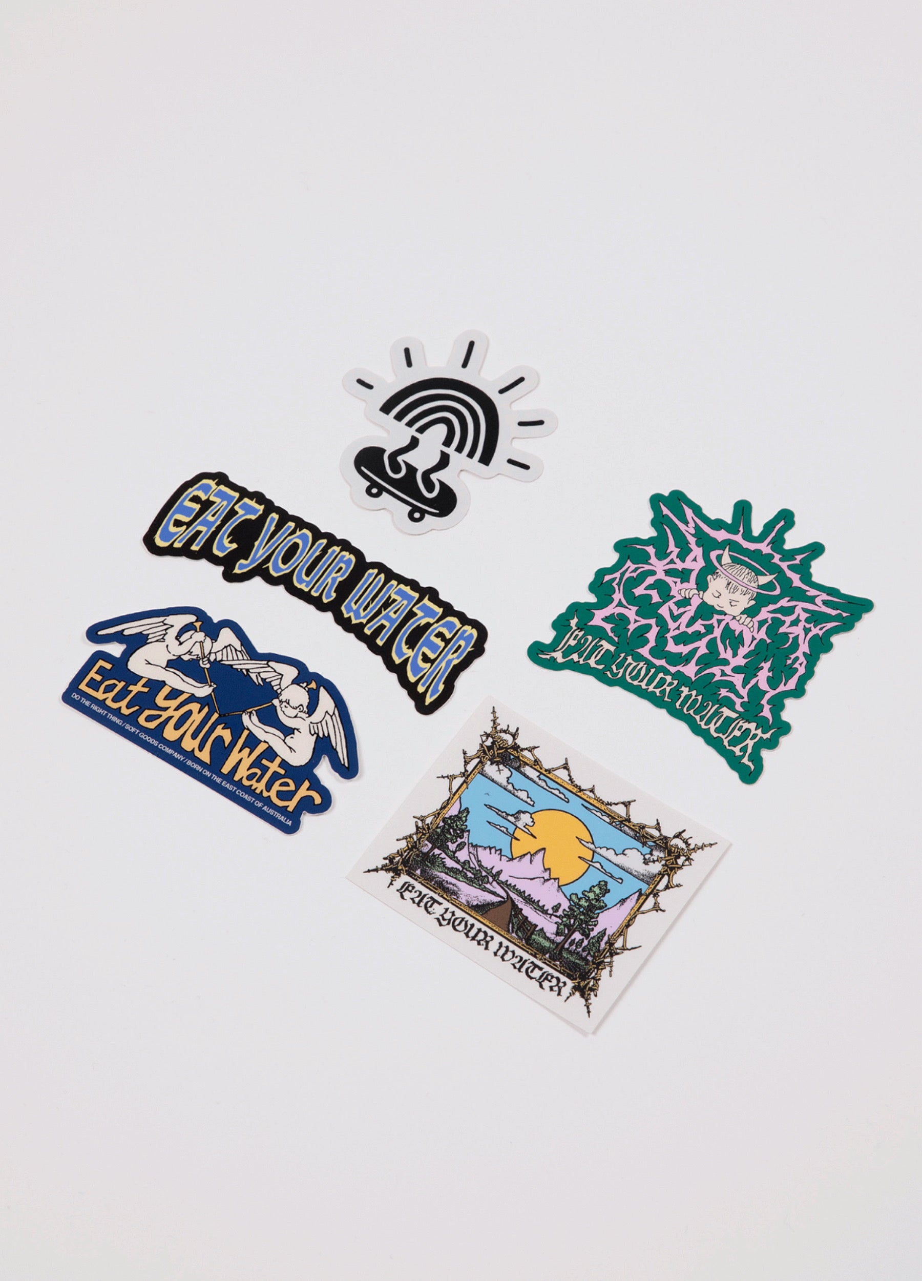 Sticker Pack – Eat Your Water